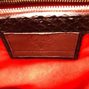 Taxidermy | Bags | Taxidermy Midi Mackle Brown Python Purse Handbag ...